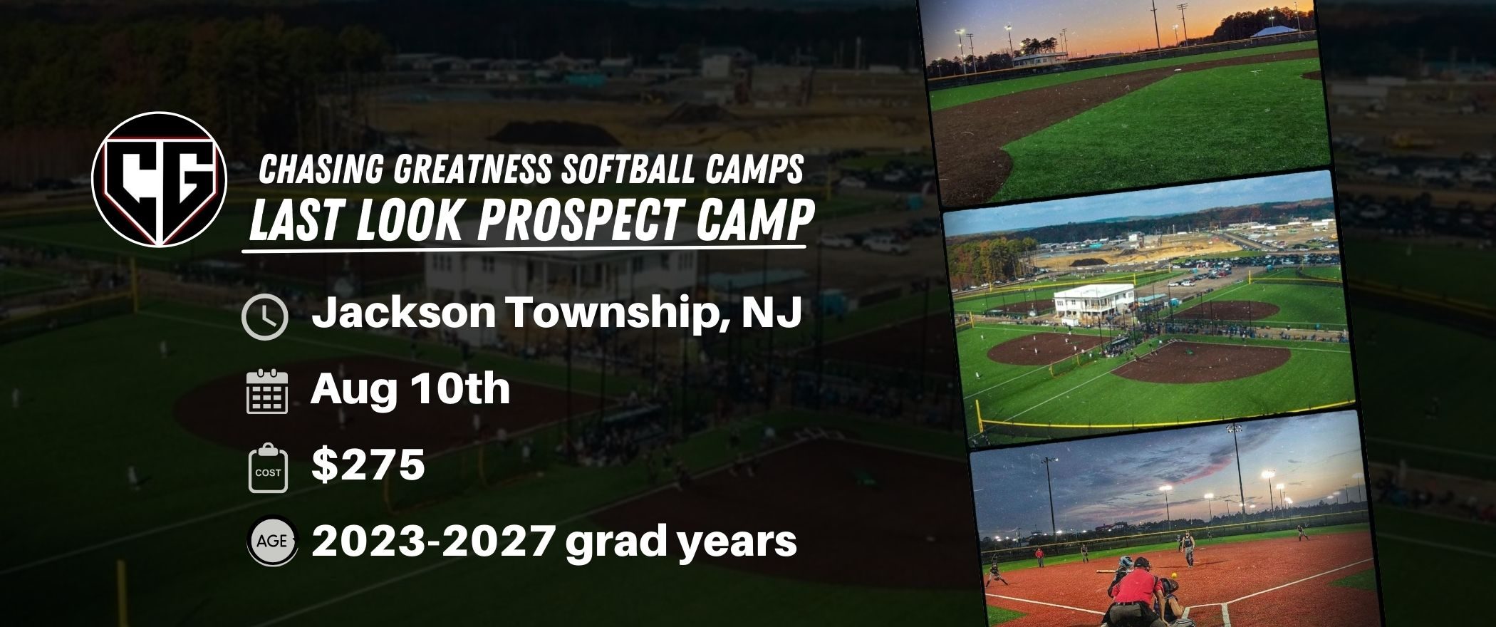 LAST LOOK PROSPECT CAMP ON AUG 10TH - Register Today