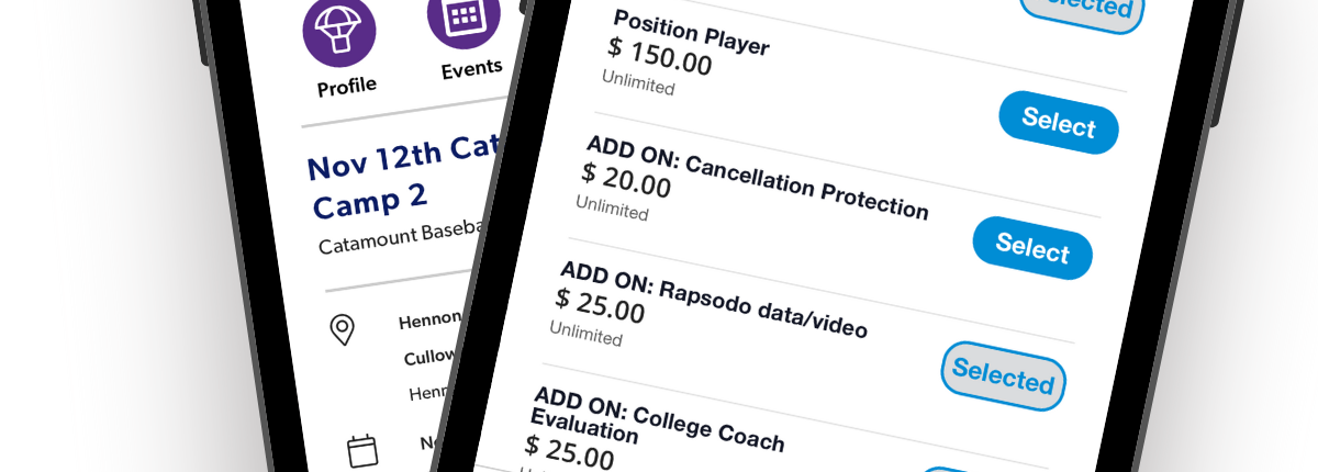 Bookings, Ticketing and Registration Software for Sports