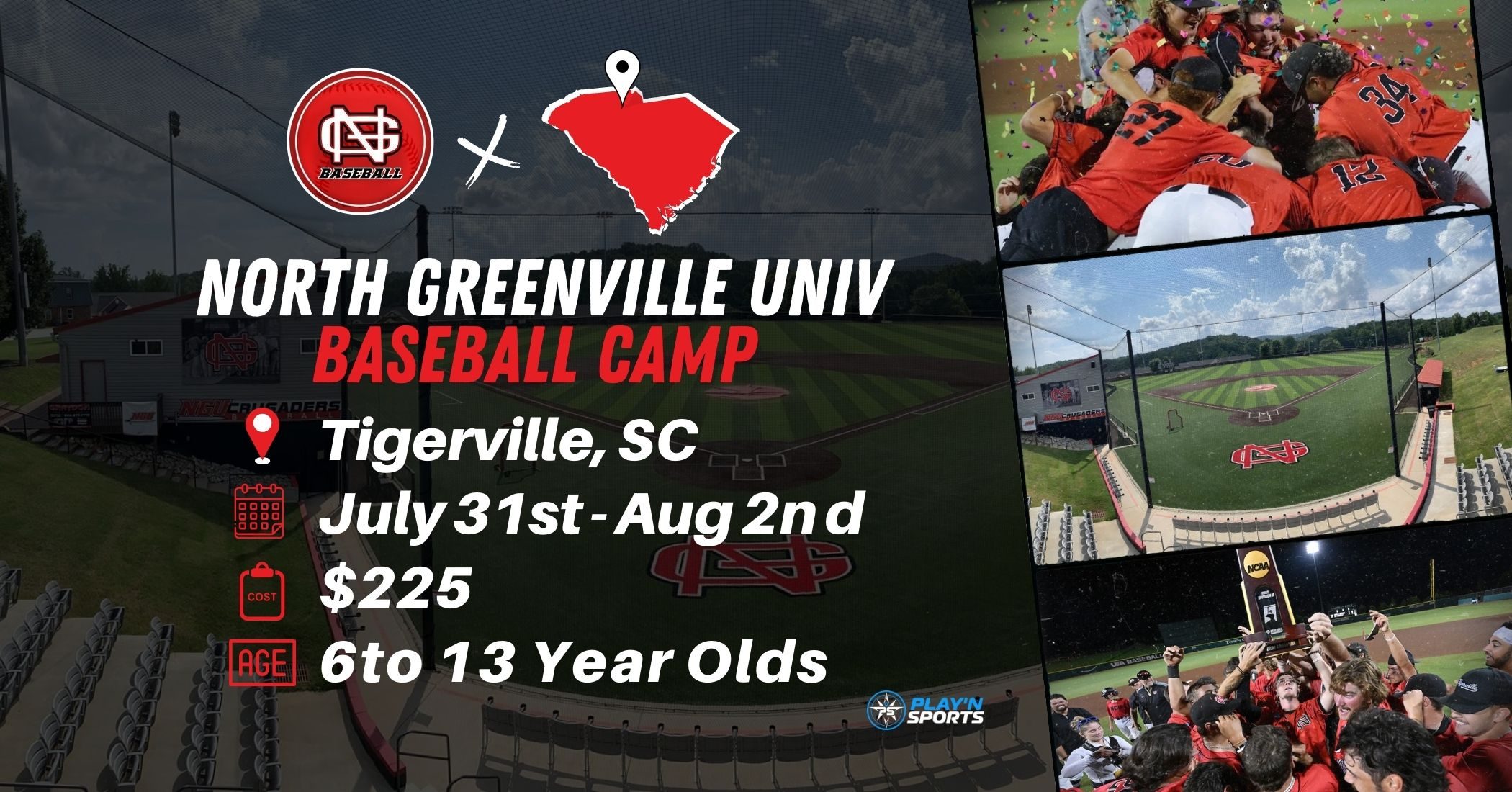 3 Day NGU Baseball Camp w/ College Coaches and Players – 2023 ...