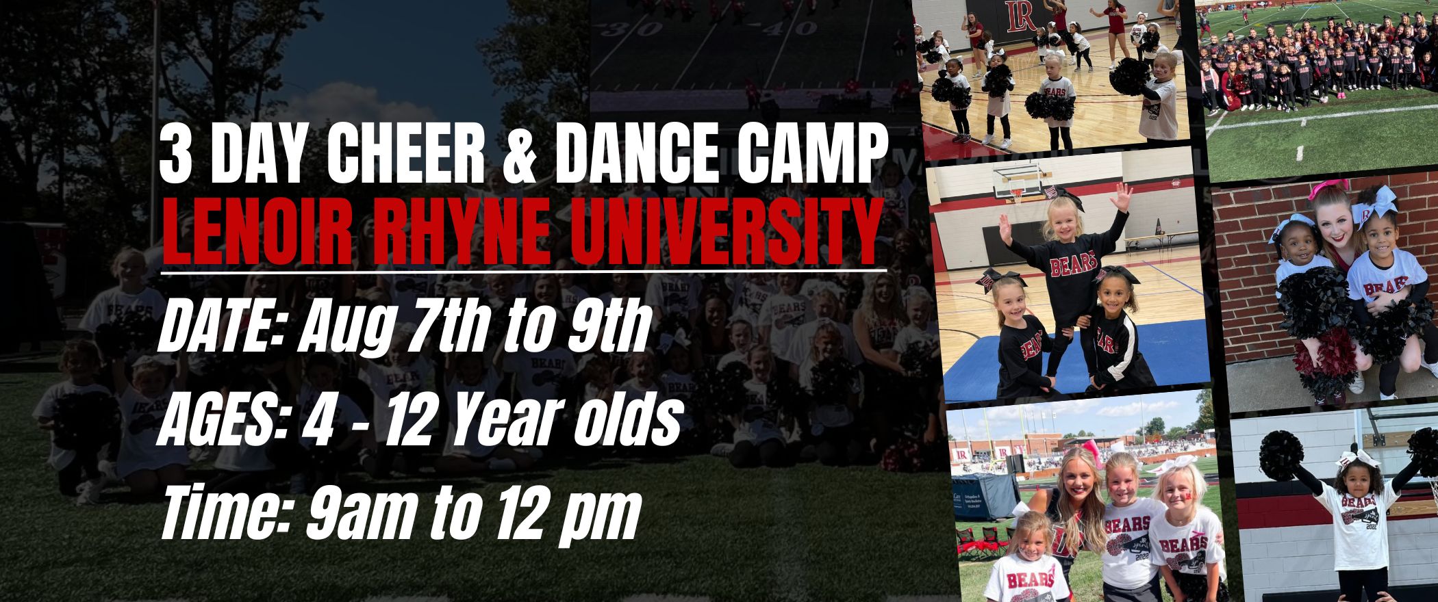 3 Day Lenoir-Rhyne University Cheer & Dance Camp - Register Today