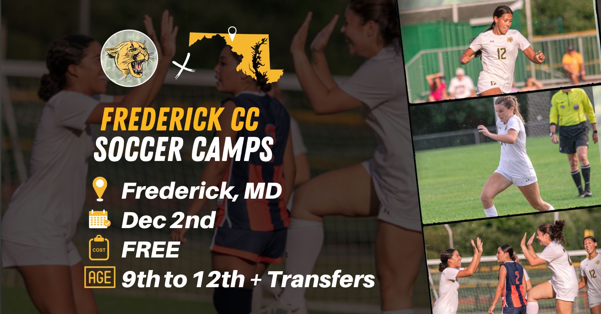 Frederick CC Cougars Women’s Soccer ID Camp - Register Today