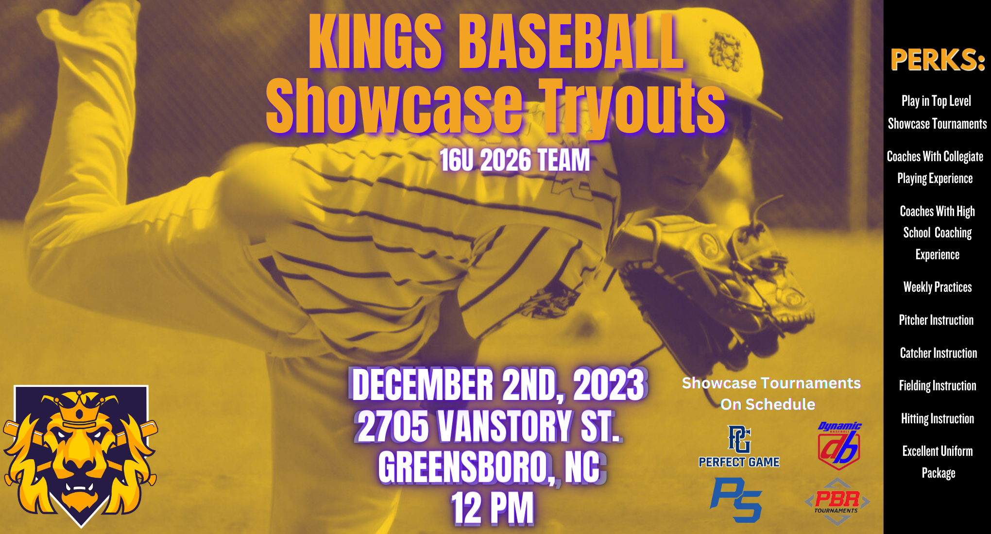 Kings Baseball 2026 Tryouts - Register Today