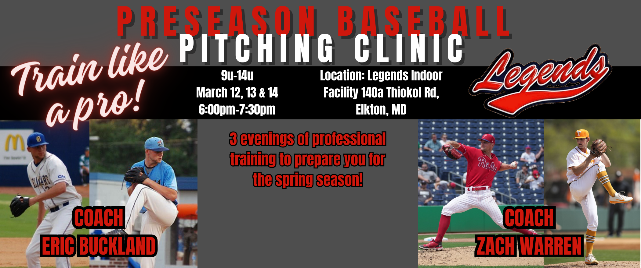 Pre-Season Youth Pitching Clinic - Register Today
