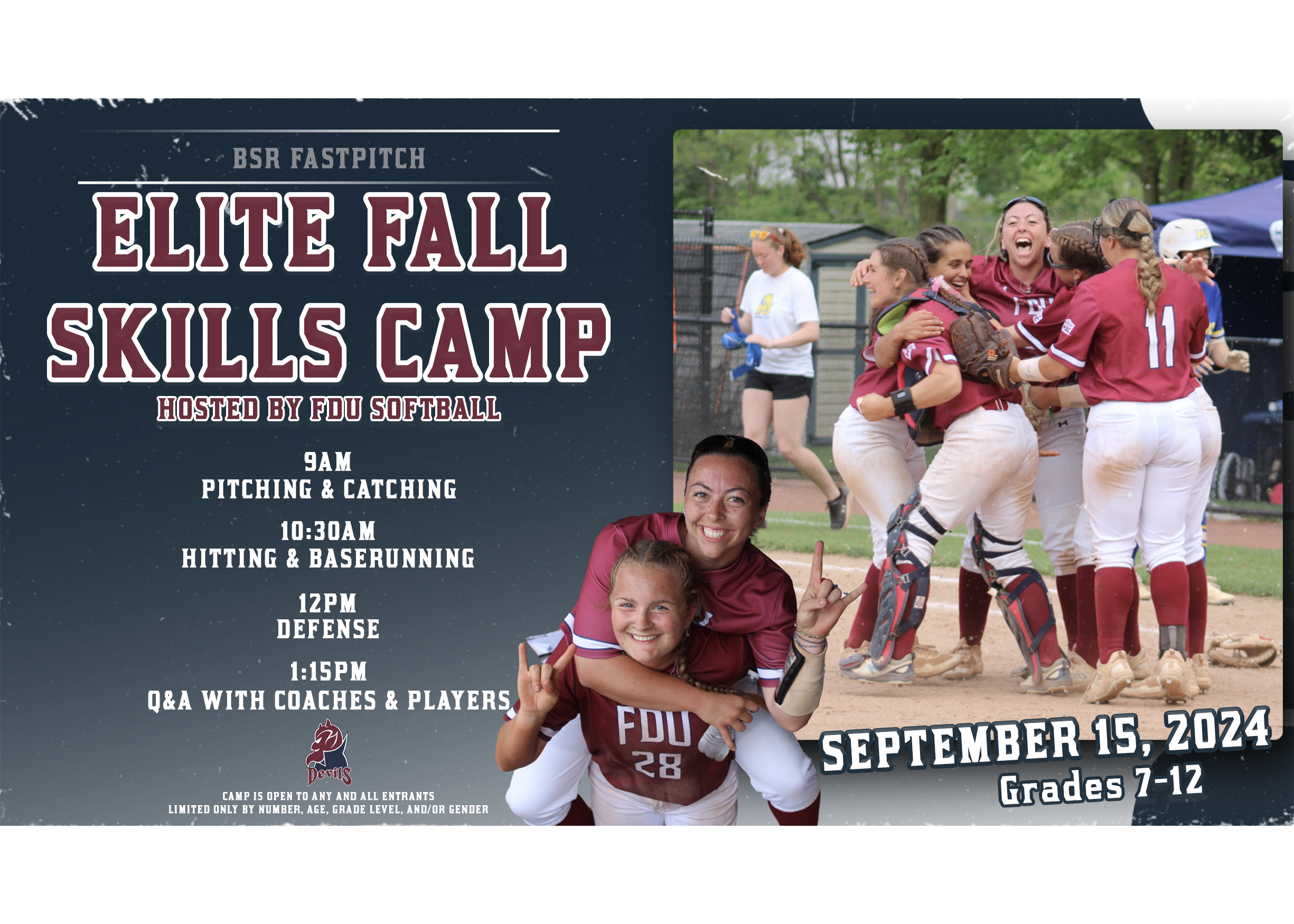 FDU Devils Softball Fall Skills Camp - Register Today