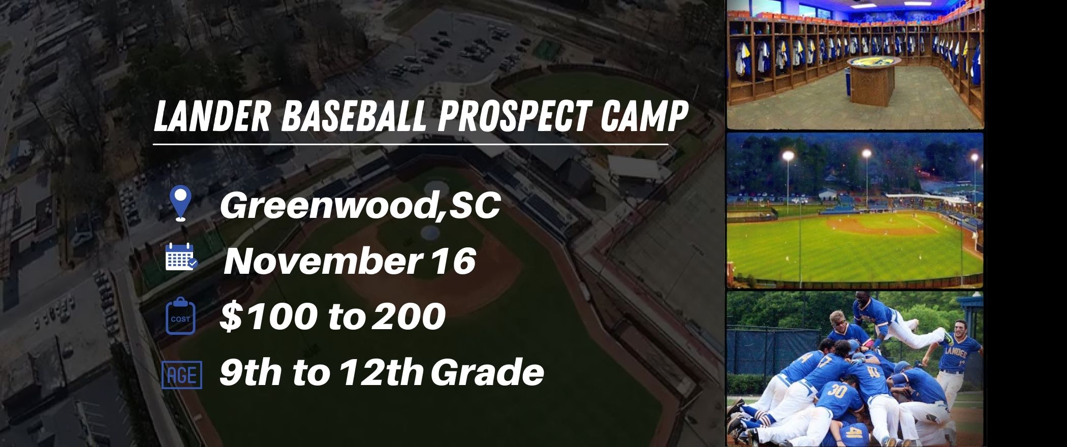 Lander Baseball Prospect Camp - Register Today