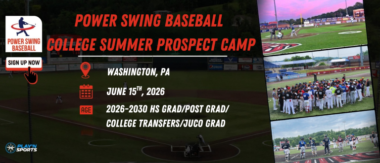Power Swing Baseball College Prospect Camp - Register Today