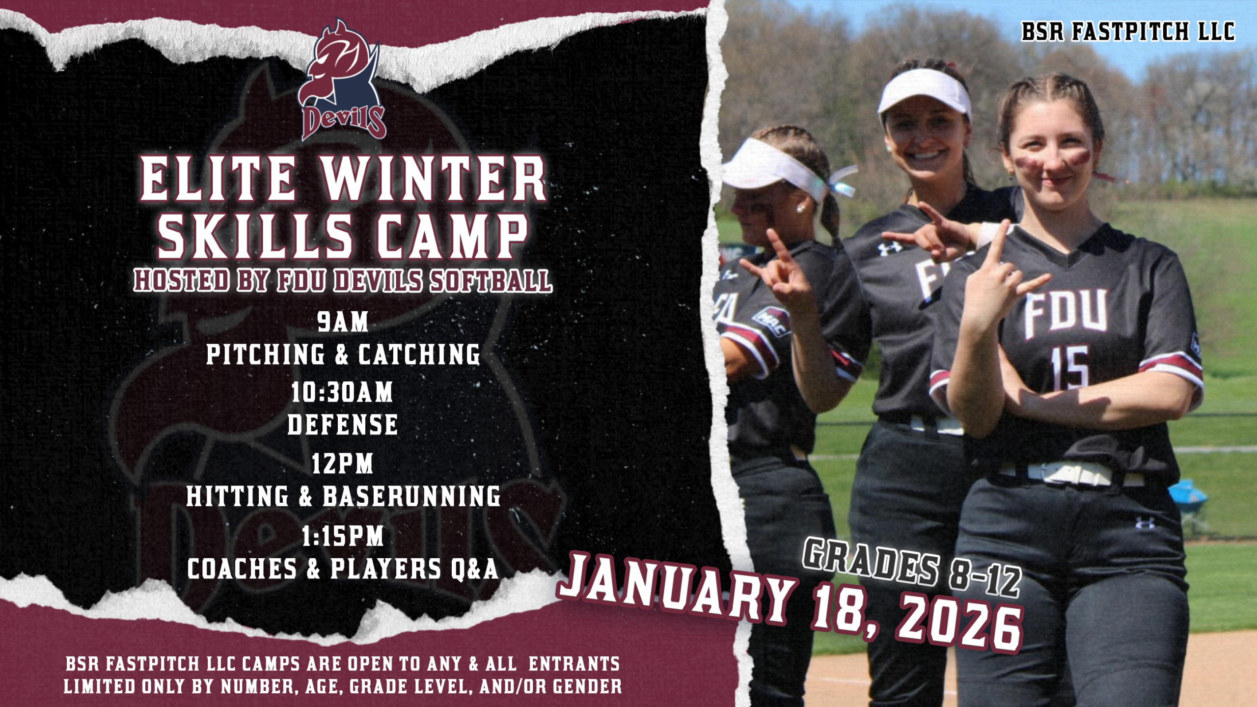 FDU Devils Softball Winter Prospect Camp - Register Today