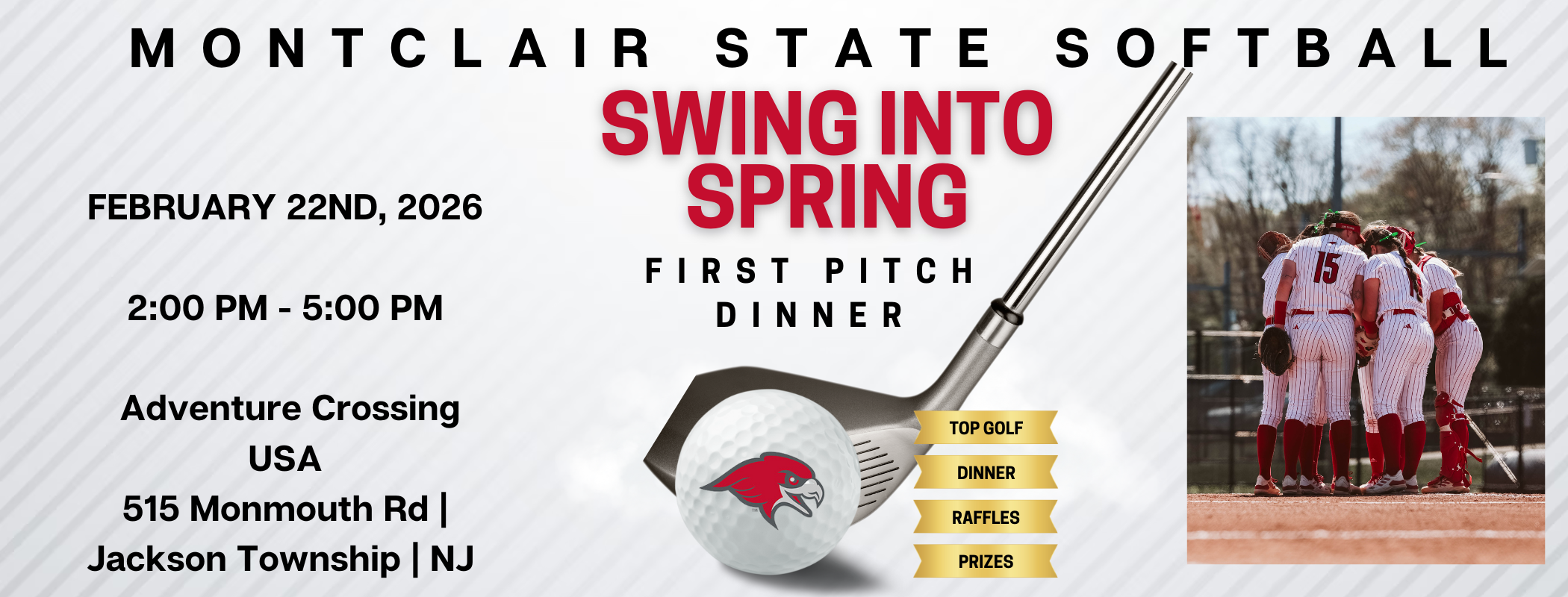 Swing into Spring First Pitch Dinner - Register Today